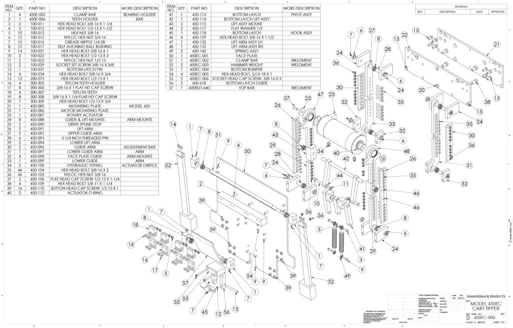 Replacement Cart Lifter Parts - Diamondback Products
